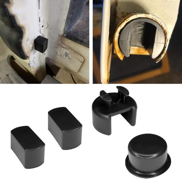 商品名: QBOONPT 車用テールゲートヒンジキット ABS 3スペック テールゲートブッシングインサートキット 左右ベッドとドアサイド用テールゲートアクセサリー ダッジ・ラム フォードFシリーズ対応 (ブラック) QBOONPT 4 P...