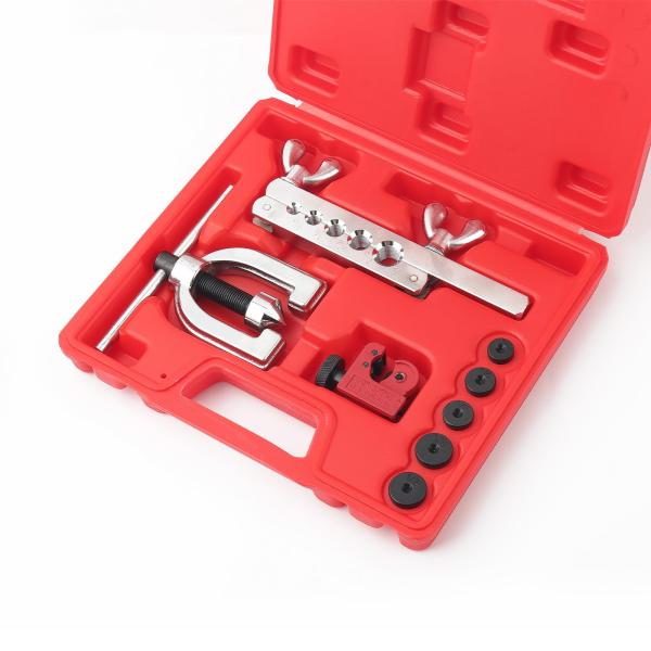 商品名:  Turcee Double and Single Brake Line Flaring Tool Kit,Steel Brake Flaring Tool Kit Include 5 Adapters,Tube Cutter,F...