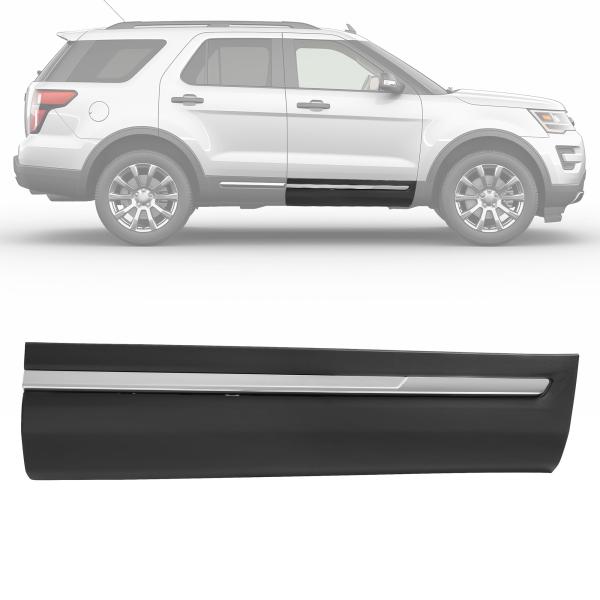 商品名:  HECASA Front Door Molding Trim Cover Compatible with 2016-2019 Ford Explorer Police Interceptor Utility Outer Door...