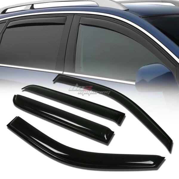 商品名:  fastgallop 4pcs Sun Rain Wind Deflectors Door Window Visors Outside Mount Channel Style Dark Smoke Tint for Cadill...