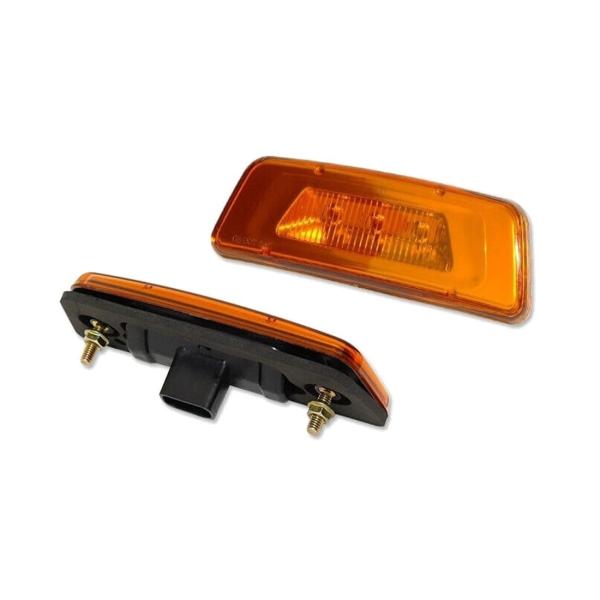 商品名:  Amber Lens Amber Wheel Quarter Panel Side Marker Lights Black &amp; ABS Housing Right Left Front Bulbs 2011-2015 2...