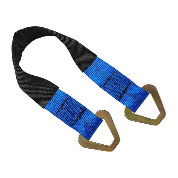 商品名: DXNQ 2インチ × 29インチ プレミアム車軸タイダウンストラップ Dリング付き、保護スリーブ付き高耐久車軸ストラップ 作業負荷制限6,000ポンド、車の輸送を確保するための高張力車軸ストラップ(ブルー) DXNQ 2" × ...