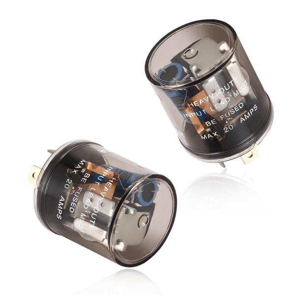 商品名: DXNQ LEDフラッシャーリレー 2個 12V 高耐久 2ピン 電子ウィンカーライトリレー 2本爪リレー ウィンカーバルブ ハイパーフラッシュ 車 オートバイ トラック カーアクセサリー用 DXNQ 2 PCS LED Flas...