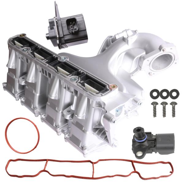 商品名: MITZONE アルミニウムインテークマニホールド ランナーコントロールバルブ&amp;空気圧センサー付き 2007-2017 クライスラー セブリング ダッジ アベンジャー セダン キャリア ハッチバック ジープ コンパス パト...