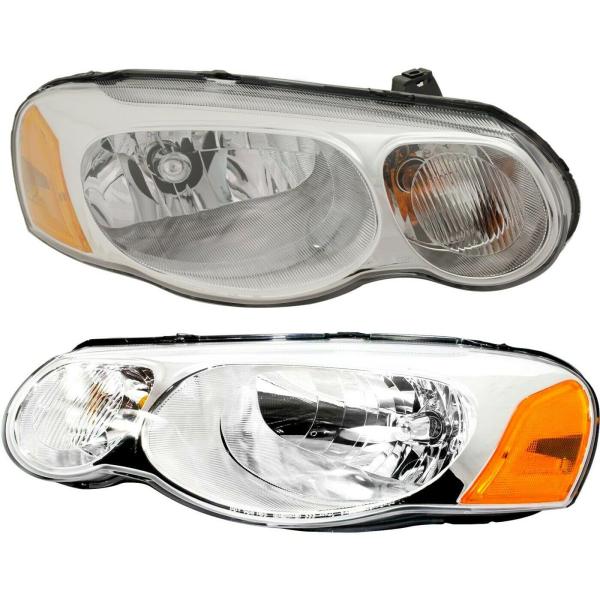 商品名:  ARCOSUCU for Chrysler for Sebring 2004-2006 2pcs Headlight Left and Right Clear Lens w/Bulbs CH2502150ブランド: ARCOSU...