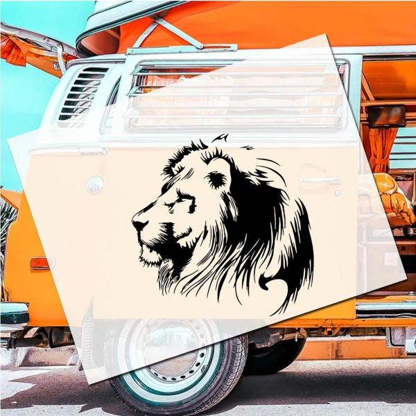 商品名:  Long-Haired Customizable Car Decal Set for Front Windshield, Side Dominates The Roads-Rear Window &amp; Body Panel...