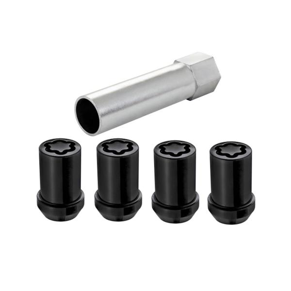 商品名:  McGard For Chrysler LeBaron 1990 1991 1992 Wheel Lock Nut Set | 4 Locks and 1 Key | Chrome With Black PVD | Cone S...