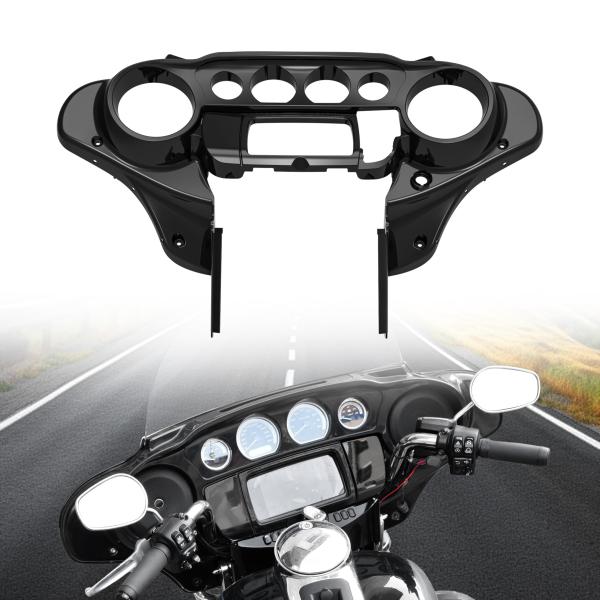 商品名: VEISUTOR フロントバットウィングインナーフェアリング、ストリートグライド14-23用、ブラックスピードメーターカバーインナーフェアリング、ハーレーツーリングトライグライドストリートグライドウルトラリミテッドエレクトラグライ...