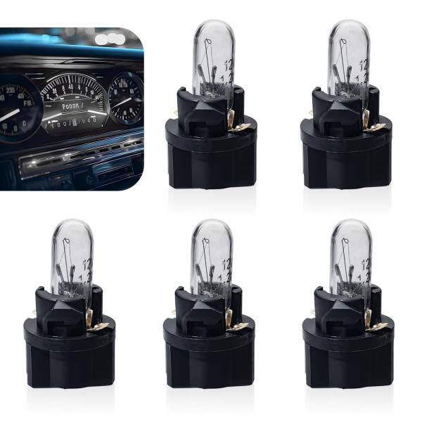 商品名:  Arwrilt 5 PCS Car Dashboard Light Bulbs, T5 12V 1.2W Small Light Bulb, Universal Auto Bulb Parts Replacement, for ...