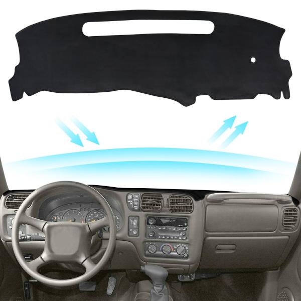 商品名:  PeakPurit Black Dashboard Dash Board Cover Mat Carpet for Chevy 1998-2005 Blazer S10 for GMC Jimmy Sonoma Envoy fo...