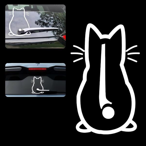 商品名:  Sephile 1 PC Car Rear Wiper Cat Sticker, Carved Cute Animal Waving Wiper Decorative Decal, 7.8" x 12.5" Car Window...