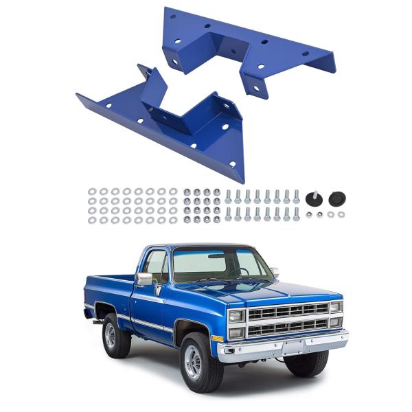 商品名: BALOCEO リアCノッチキット 1973-1987 シボレー &amp; GMC C10 C20 C30 R20 R30 C2500 C3500 R2500 R3500 ボルトオンパウダーコーティング(ブルー) BALOCEO...