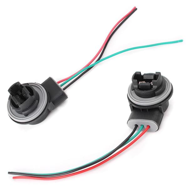 商品名: Sephile 車用ブレーキライトソケット交換用2個 車用3157B ブレーキライトアダプターハーネスソケット ユニバーサル車両デイタイムランニングライトワイヤーハーネスピグテール(マルチカラー) Sephile 2 PCS Ca...