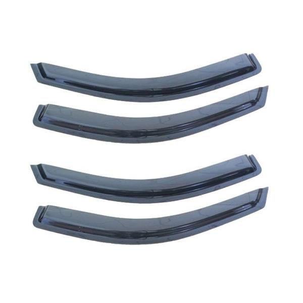 商品名:  Ulsrkell 4 Pieces - Sun Rain Wind Deflectors Door Window Visors Outside Mount Channel Style Dark Smoke Tint for Fo...