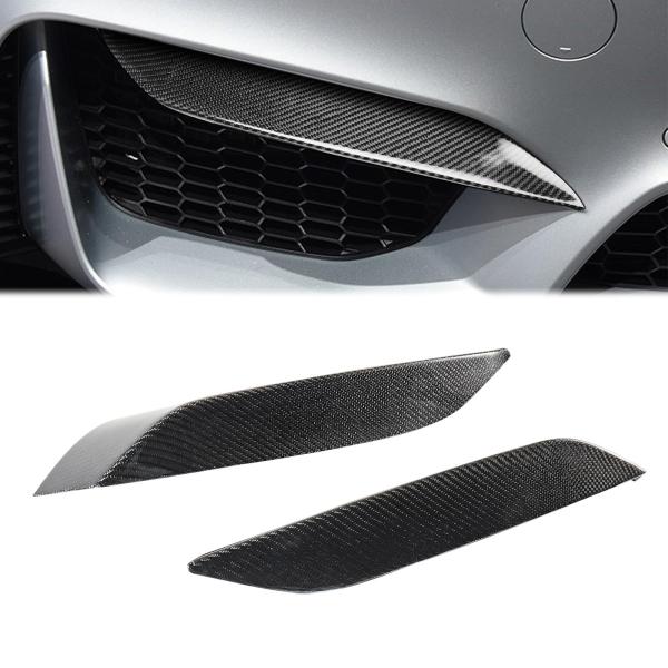 商品名: Fancemot カーボンファイバーフロントバンパーエアベントまぶたカバー BMW F80 M3 2015-2019、F82 F83 M4 2015-2020に対応 Fancemot Real Carbon Fiber Front...
