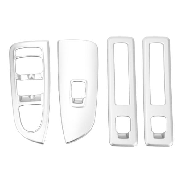 商品名:  HKINBAS 4Pcs Door Window Switch Bezel Matte Plated Protective Door Window Switch Control Panel Trim Replacement fo...