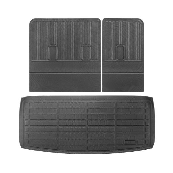 商品名:  VEVOR Cargo Mats Compatible Tahoe &amp; GMC Yukon 2021-2024, Custom Fit TPE Cargo Liner Set for SUVs, Trunk and Re...