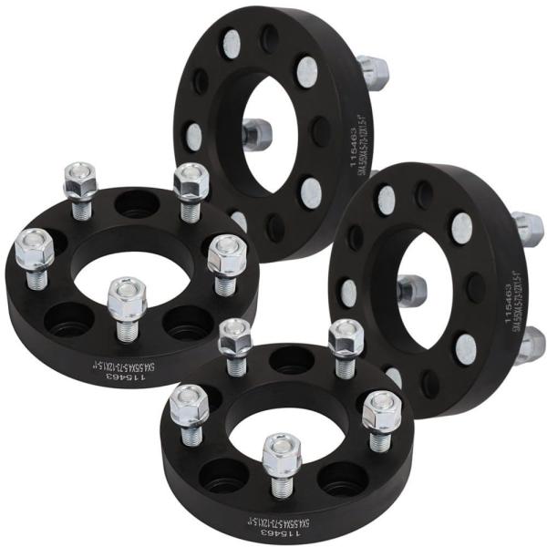 商品名:  MANCHE 4pc 1" (25mm) Black Wheel Spacers .3 12X1.5 Studs for Toyota,for Hyundai,for Honda,for Ford,for Eagle,for D...