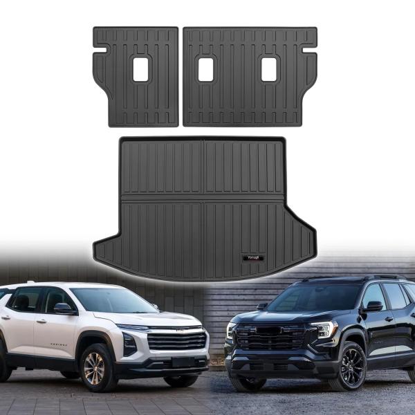 商品名:  for 2025 2026 Chevy Equinox/GMC Terrain Cargo Mats Liner and Backrest Mats TPE All Weather Rubber Protection Mats ...