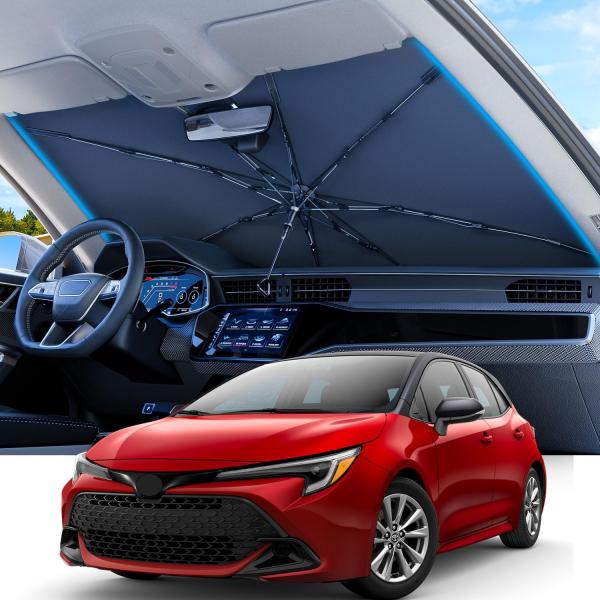 商品名: REEVAA 2025 アップグレード 車用フロントガラス用サンシェード傘 [ナノアイスクリスタル冷却] フロントウィンドウ用サンシェード、内装を保護&amp;涼しく保つ S-135 REEVAA 2025 Upgraded Ca...