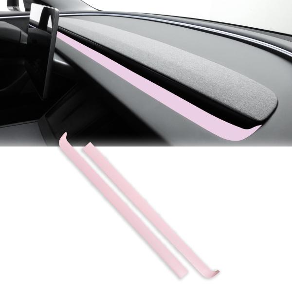 商品名: YJMOTOR Fit Tesla Model Y Juniper 2025 ダッシュボードパネルトリム センターコンソール用 フロントエアコン ベントカバー ステッカー ABSアクセサリー 2個(マットピンク) YJMOTOR ...