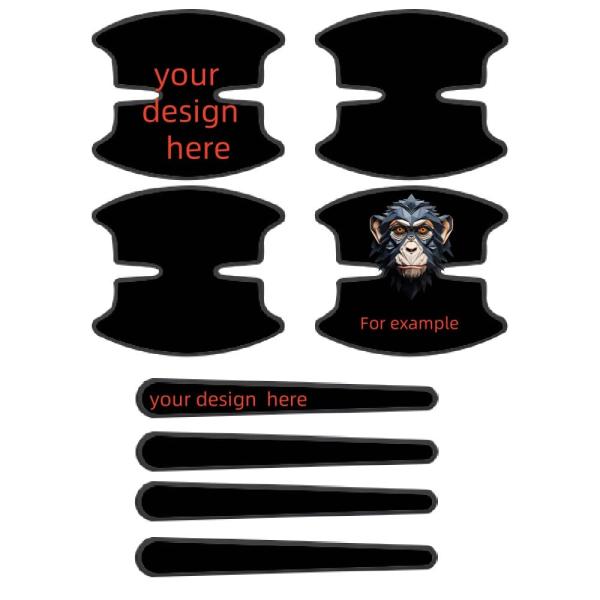 商品名:  GiftGalaxies Personalized Customized Car Door Handle Protective Film - Universal 3D Car Door Handle Paint Protecti...