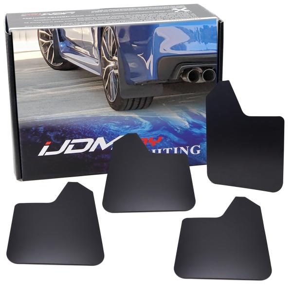 商品名: iJDMTOY フロント&amp;リア ラリー マッドフラップ アーマーガード スバル WRX インプレッサ フォレスター アウトバック クロストレック XV ラリー スポーツ対応 4個セット 他の車にもユニバーサルフィット iJ...