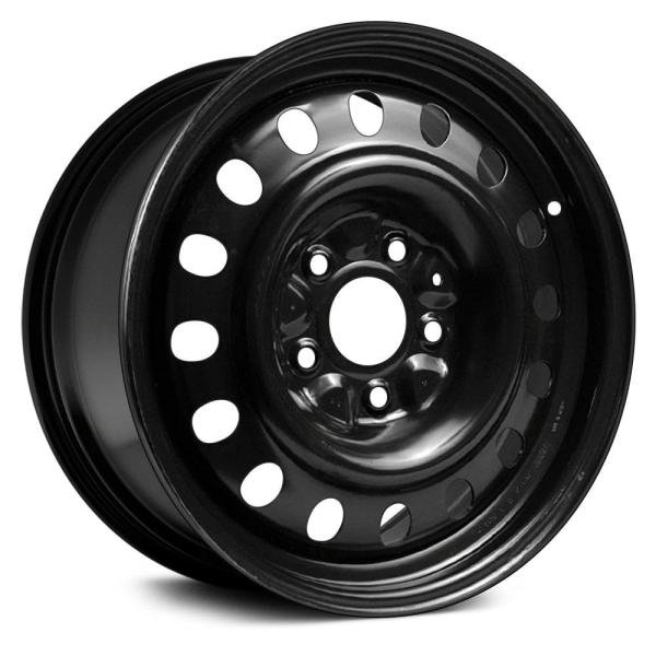 商品名:  16x6.5 Steel Wheel Rim 16-Hole Black - Replica Compatible With Chrysler Pacifica 2005-2008 - Exact Fit - Direct Re...
