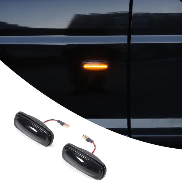 商品名:  TerIourfou Led Front Fender Side Marker Light Compatible with Land Rover Discovery 2 1999-2004,Smoked Black Turn S...