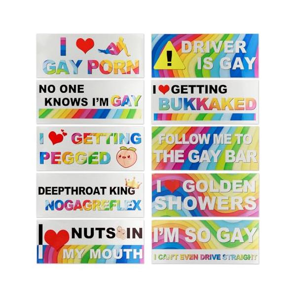 商品名: カーステッカーとデカール10枚、防水面白いバンパーステッカー車の装飾は車の窓やバンパーにフィット、多目的カラフルな車のデカール、トラックオートバイ用カーアクセサリー 10PCS Car Stickers and Decals,Wa...