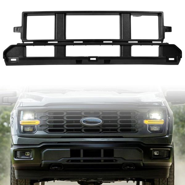 商品名: POKIAUTO フロント下部バンパーカバーグリルトリムパネルインサート Ford F-150 2024 2025アクセサリー用 POKIAUTO Front Bumper Grille for 2024 2025 Ford F1...