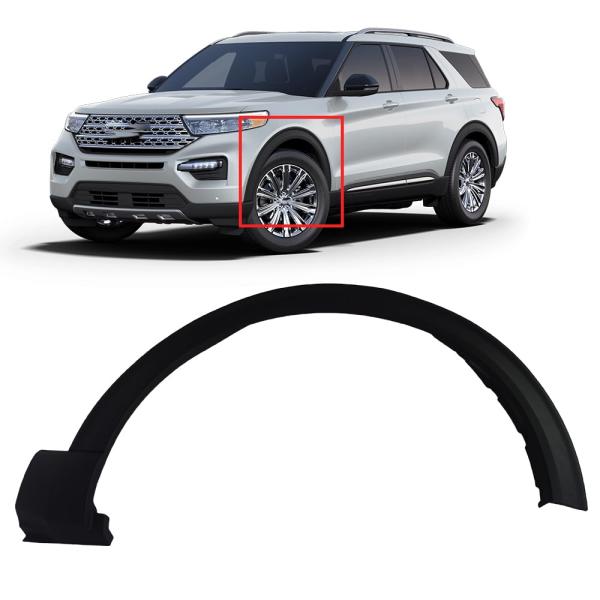 商品名:  1PCS Right Black Front Wheel Arch For Ford Explorer 2020-2021 Trim Moulding Without Sensor Hole Passenger Side LB5...