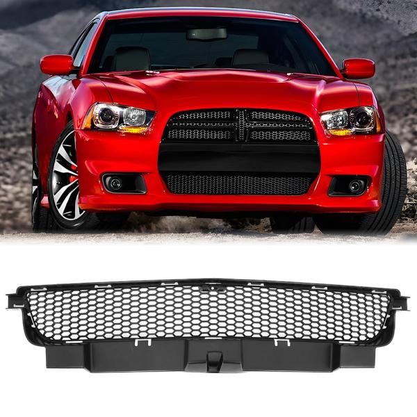 商品名:  MODILOVER Honeycomb Grille, Compatible with 2012-2014 Dodge Charger SRT8, Polypropylene(PP) OE Factory Style Front...