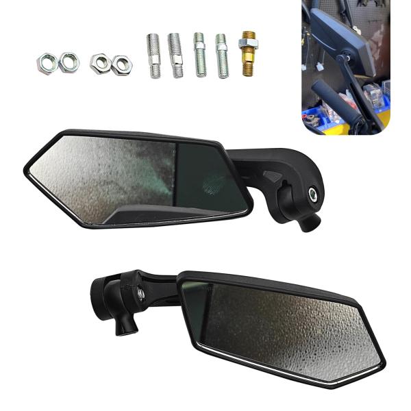 商品名:  DACIRTY Pack-2 Motorcycle Rear View Mirror, HD Adjustable Extended Angle Blind Spot Mirror, Anti-sway Mount with I...