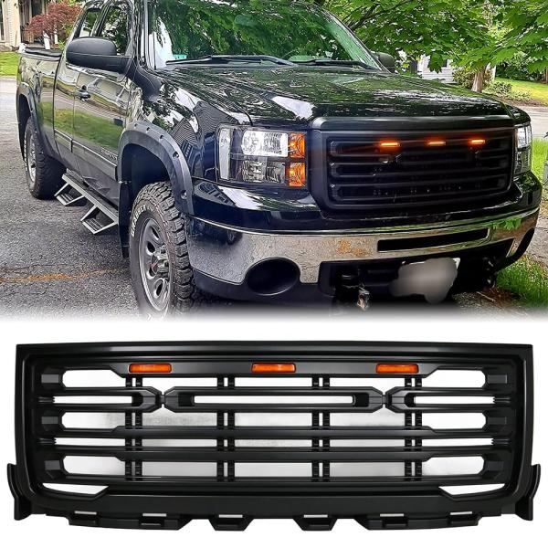 商品名:  MODILOVER Grille, Compatible with 2011-2014 GMC Sierra 2500 3500, Plastic Front Bumper Grill Grid Replacement Guar...
