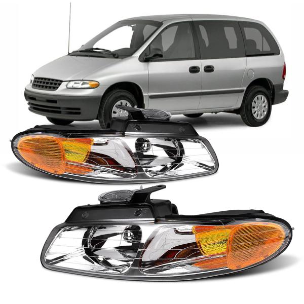 商品名:  AXLAHA Headlight Assembly Compatible with 96 97 98 99 00 Dodge Grand Caravan/ 96-00 Chrysler Town &amp; Country Ch...