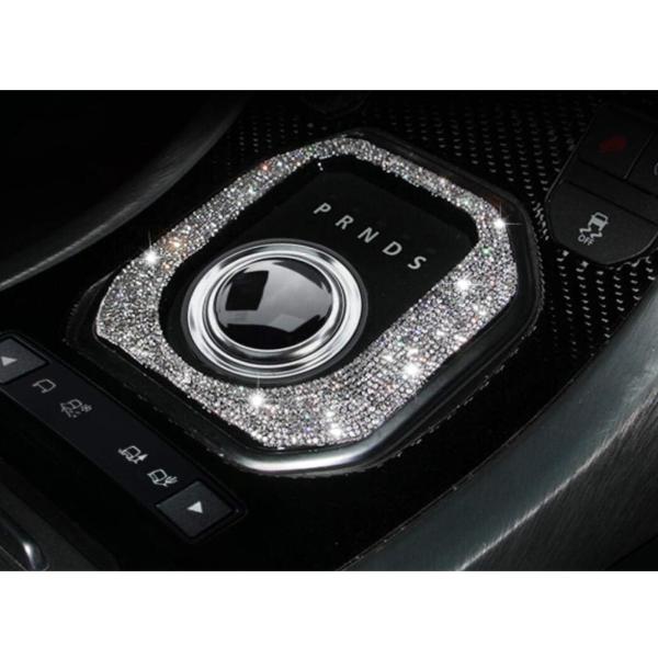 商品名:  Car Interior Trim Bling Accessories fit for Land Rover Range Rover Evoque 2012-2018 Gear Knob Panel Sticker Rhines...