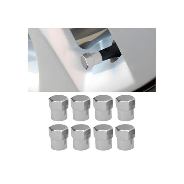 商品名:  Sandfren Car Tire Valve Stem Cap, 8PCS Dust Proof Hexagonb Auto Wheel Tirm Tyre Cover with Rubber O Ring, Vehicle ...