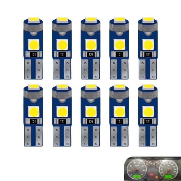 商品名:  Ferianl 10 PCS T5 LED Bulbs, 74 73 37 2721Instrument Cluster Lights, 12V Bright 3030 SMD Automotive LED Replacemen...