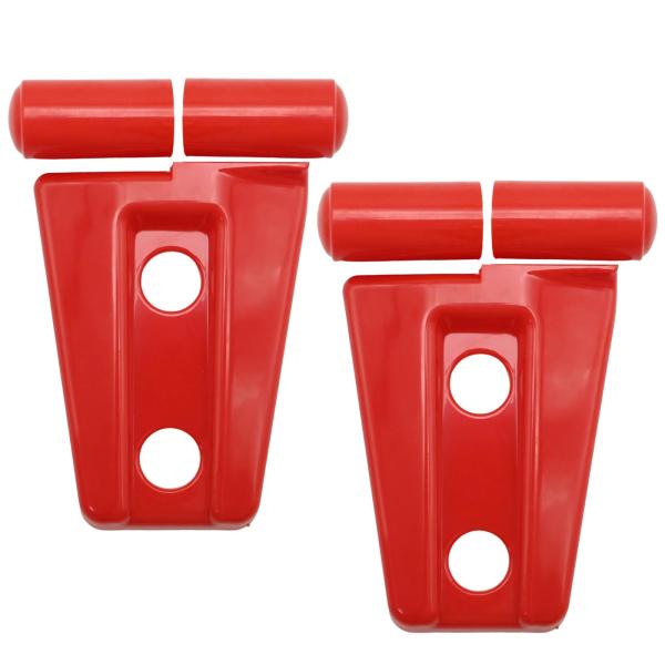 商品名:  DUZFOREI 2Pcs Hood Hinge Cover Trim Kit, Red ABS Plastic Hood Hinge Cover, Replacement for Jeep Wrangler JK JKU 20...