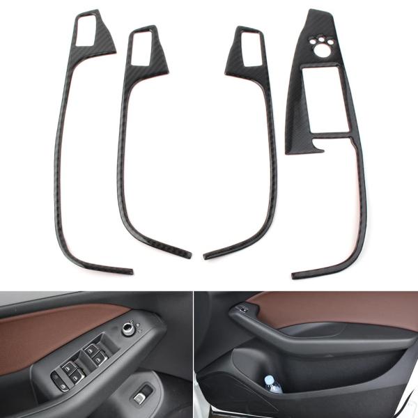 商品名:  Cnsodo15 Car Carbon Fiber Interior Door Window Switch Panel Bezel Cover Trims Replacement for Audi Q5 2009-2017, f...