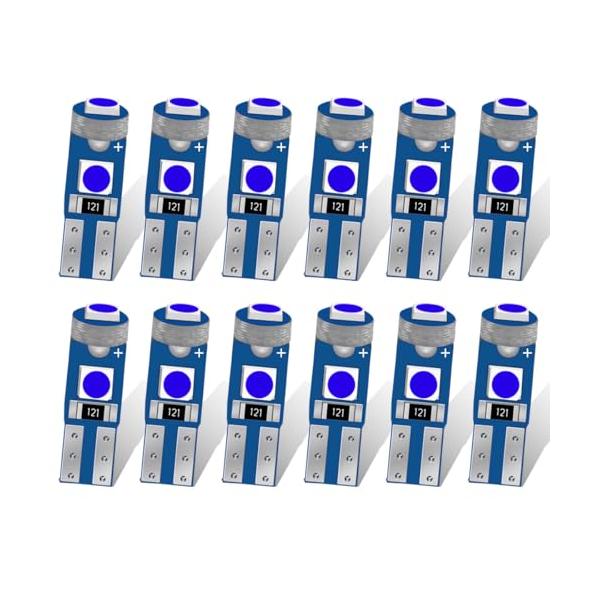 商品名:  DUSCOKE12PCS T5 74 73 37 2721 LED Bulb 12 Volt Replacement Bulbs - Bright 3030 3SMD LED Lamp Canbus Error-free for...