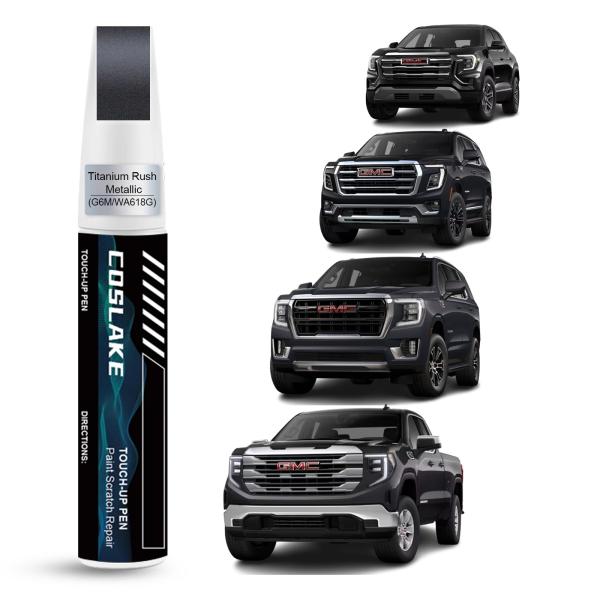 商品名:  COSLAKE Car Touch Up Paint(Titanium Rush Metallic(G6M/WA618G)) for GMC, Car Paint Scratch Repair Kit, Quick &amp; ...