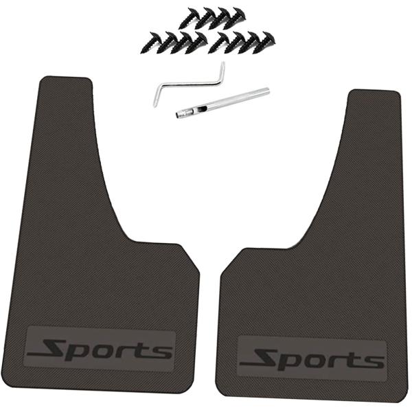 商品名: QUYDDC 大型 ユニバーサル ソフトグルー高耐久 スプラッシュガード 泥除けフェンダー - 汚れ/泥除け/耐摩耗性 簡単取り付け トラック オフロード車 大型 バンにフィット 2個入り ブラック QUYDDC Large Si...