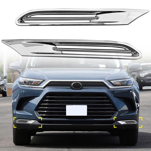 商品名:  CTH for Toyota Grand Highlander 2024-2026 Front Bumper Guard Grid Lower Side Air Intake Air Vent Outlet Frame Deco...