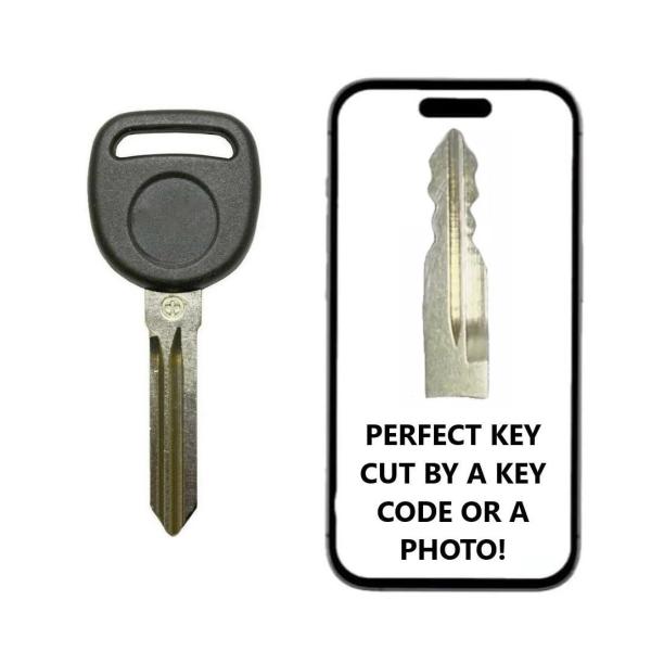 商品名:  Key Cut Service + Transponder Key for GMC Acadia, Savana, Sierra, Yukon, 2007-2015 / Chevy/Pontiac/Saturn / 2004 -...