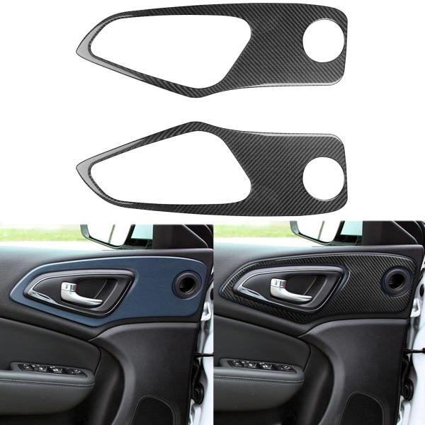 商品名: NVCNX リアルプレミアムカーボンファイバークライスラー200アクセサリー2015 2016 2017 リミテッド/S/リミテッドプラチナ/C/LX/ツーリングカードアインナーパネルカバーインテリアトリム厚手オーバーレイステッカ...