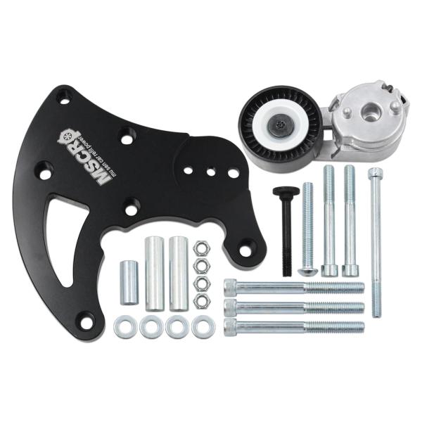 商品名: LS R4 ACコンプレッサーブラケット、LSハイマウントA/Cブラケットキット、ベルトテンショナー付き シボレー GMC SUV トラック Vortec エンジン LS1 LS2 LS3 LS6に対応 LS R4 AC Comp...