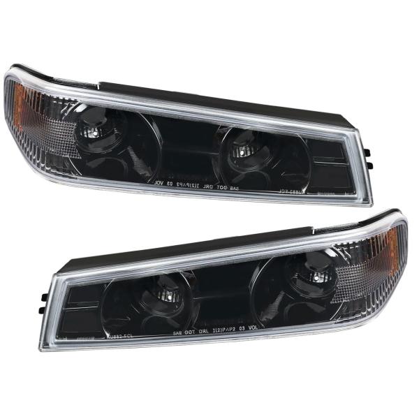 商品名:  ARCOSUCU Black Corner Lights Signal Lamp L+ Heavy Duty ABS Plastic Housing Front Left Right for Chevy for GMC for ...