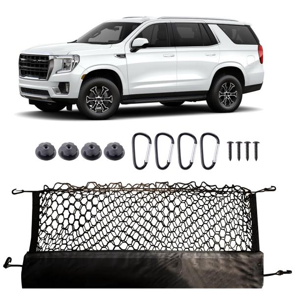 商品名:  JINGKE Envelope Style Cargo Net Trunk Car Tailgate Netting Compatible with Chevrolet Chevy Tahoe, GMC Yukon SLE SL...